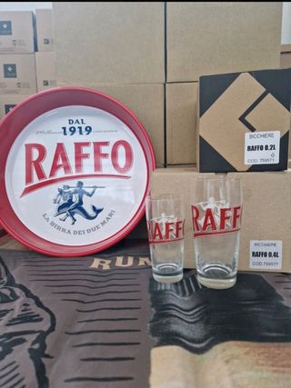 kit birra raffo 1 vassoio,12 bicchieri 0.2 e 0.4