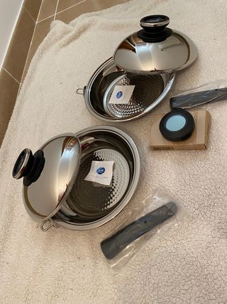 Lote 2 sartén 24 cm + avisador AMC