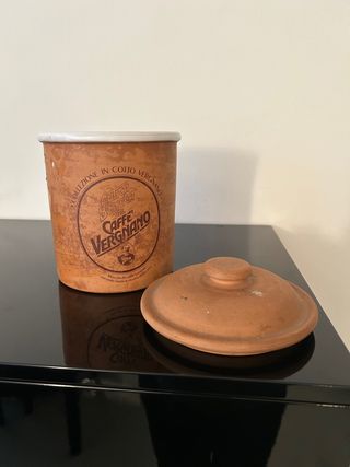 Contenitore in terracotta caffè vergiamo