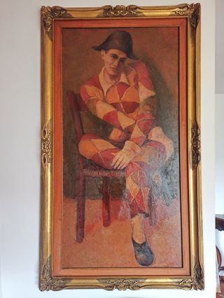 Dipinto di Edoardo Torre "Arlecchino"