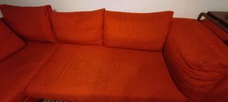 Divano a letto rosso