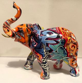 Elefante portafortuna pop art 