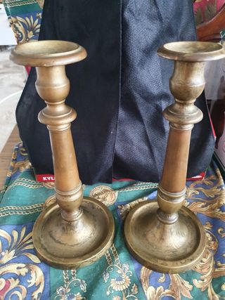 portacandele in bronzo