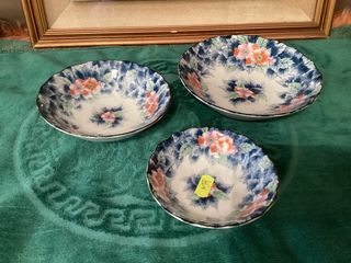 Tris piatti ceramica