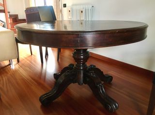 Tavolo antico rotondo Carlo X