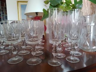 servizio bicchieri vintage anni 70 