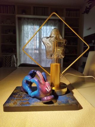 Lampada design originale Mickey Mouse Heart heands