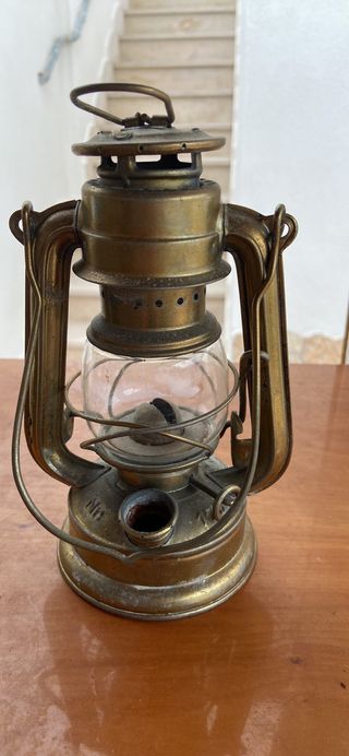 Lampada ad olio alta 20 cm vintage