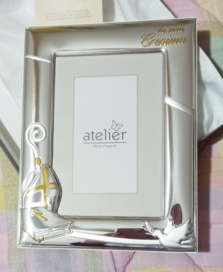 Cornice argento per Cresima