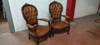 Sedie vintage stile papale 