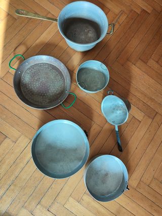 6 Pentole Vintage misure varie 