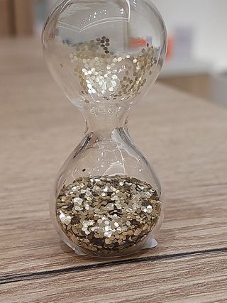 clessidra glietter oro piccola