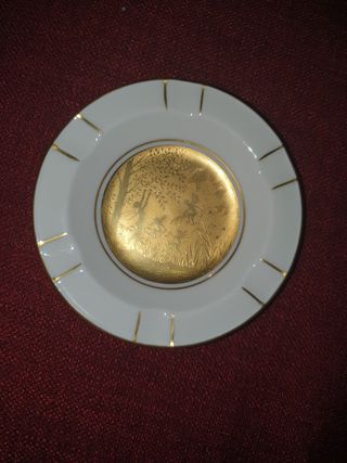 Portatutto posacenere in oro 24 carat