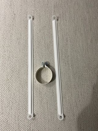 IKEA STOLMEN - staffe bianche fissaggio piantana 