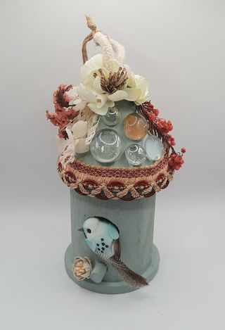 Mentina B._casetta uccelli decorativa Londaloca