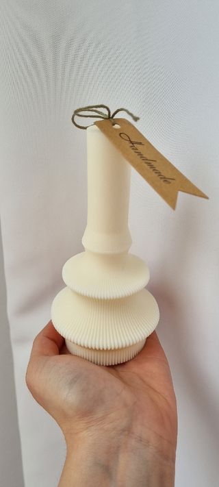 Candela in cera di soia naturale 100%