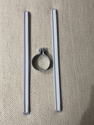 IKEA STOLMEN - Staffe silver fissaggio piantana