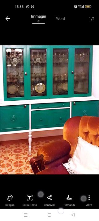 shabby chic vetrina e buffet 