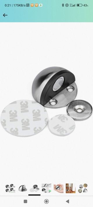 2 x gancio ferma porta magnetico