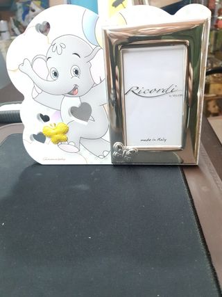 cornice in argento bimbi 10x17,nuova