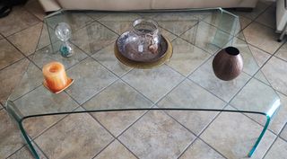 Tavolino salotto cristallo temperato 