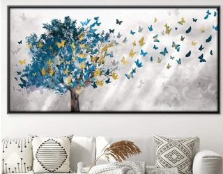 Quadro albero di farfalle