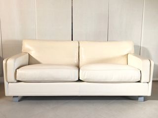 Divano bianco in pelle Poltrona frau