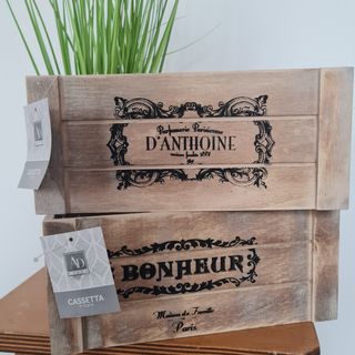 🌵 Cassette di legno boho chic 