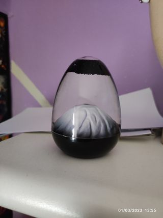 arredo casa vulcano che erutta in plastica dura 