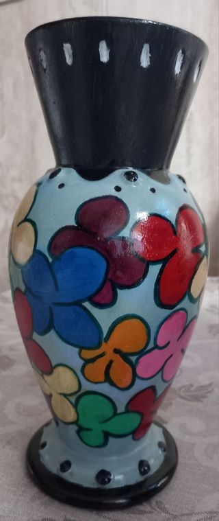 Vaso di terracotta h 27cm 6euro 