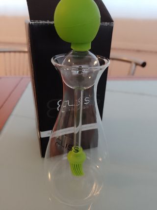 oliera in vetro con pennello eliss