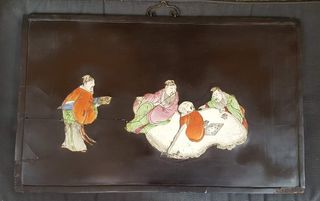 Antico Pannello cinese "Giocatori"▪ 