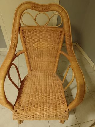 poltrona in vimini