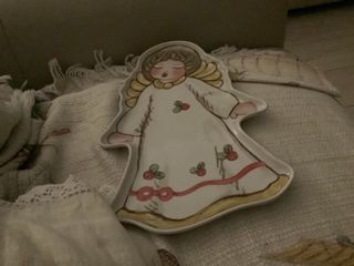 THUN Piatto Sagoma Angelo Natalizio