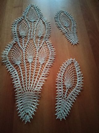 set tovaglie ad uncinetto