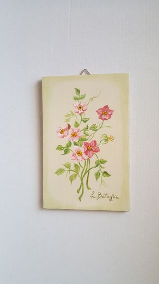 Quadretto dipinto a mano cm.9.5x14.5