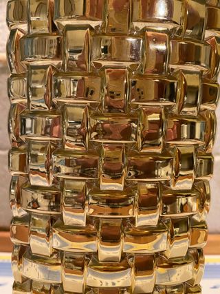 VASO DI VETRO DORATO