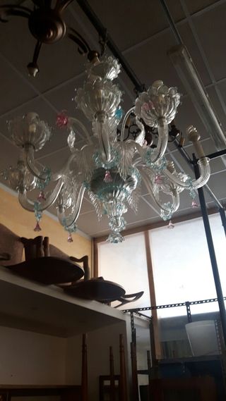 Lampadario in vetro di murano 