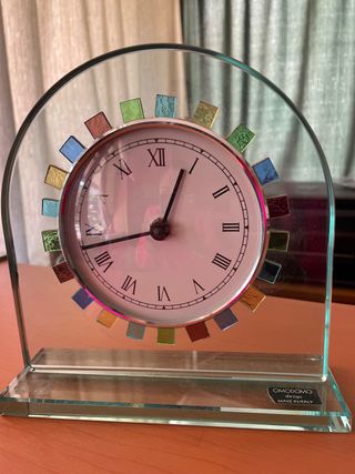 Orologio da tavolo Omodomo in cristallo