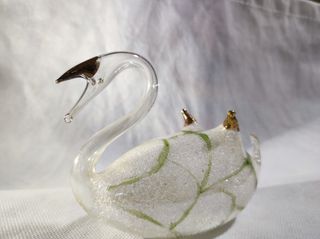 cigno in vetro 