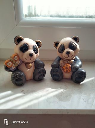 vendo insieme Panda Thun mia.9cm