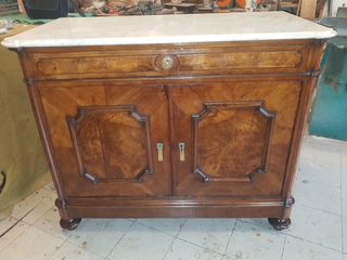 Credenza radica noce restaurata epoca 1870