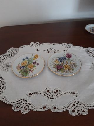 set 2 piattini "monte Lussari"e "Lugano ".