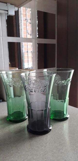 3 bicchieri alti coca cola