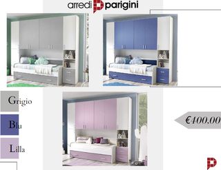 SUPER PROMO Cameretta a Ponte con Reti a Doghe Inc