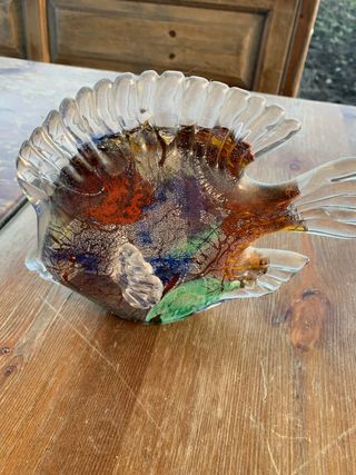 Pesce in vetro di Murano multicolore 