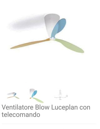 ventilatore a soffitto Luceplan