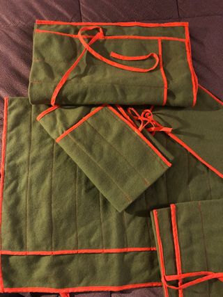 Contenitori in speciale panno per posate argento 