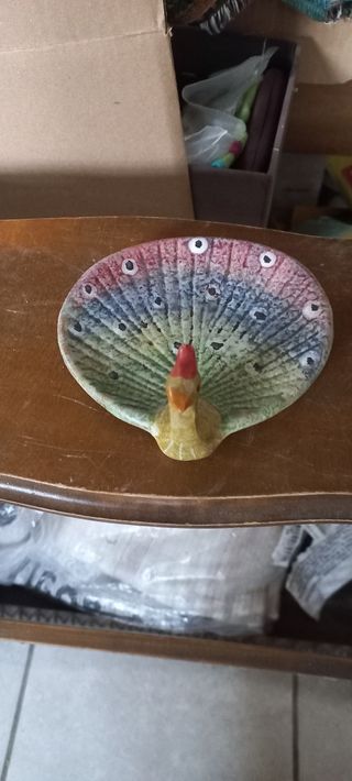 pavone in ceramica 2 euro nuovo 