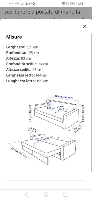 DIVANO LETTO /CONTENITORE 